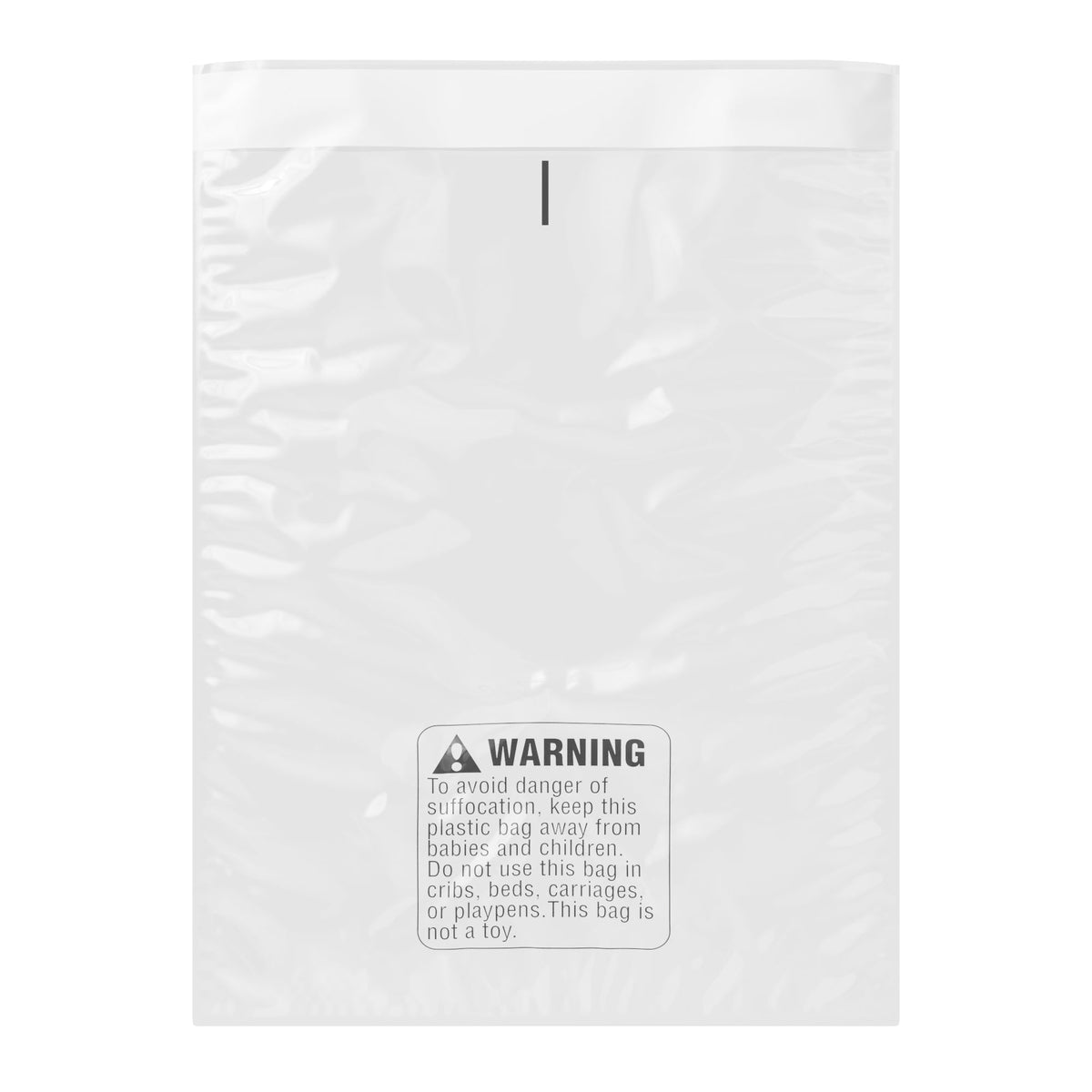 Clear Poly Bags with Suffocation Warning